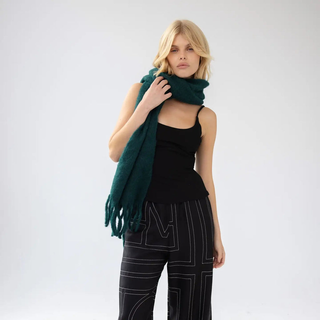 The Recycled Scarf - Forest Green - amandenimes
